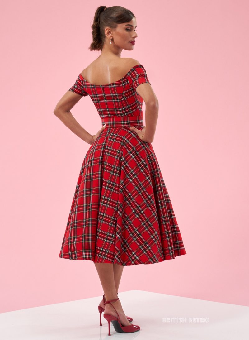 New! Dee Dee Royal Stewart Tartan Vintage 50s Full Circle Dress ...