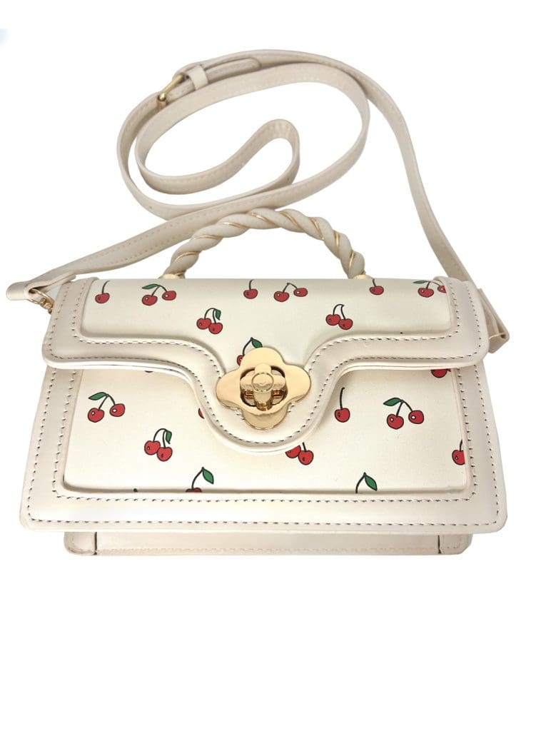 Sweet Cherry Vintage Clutch Handbag | British Retro