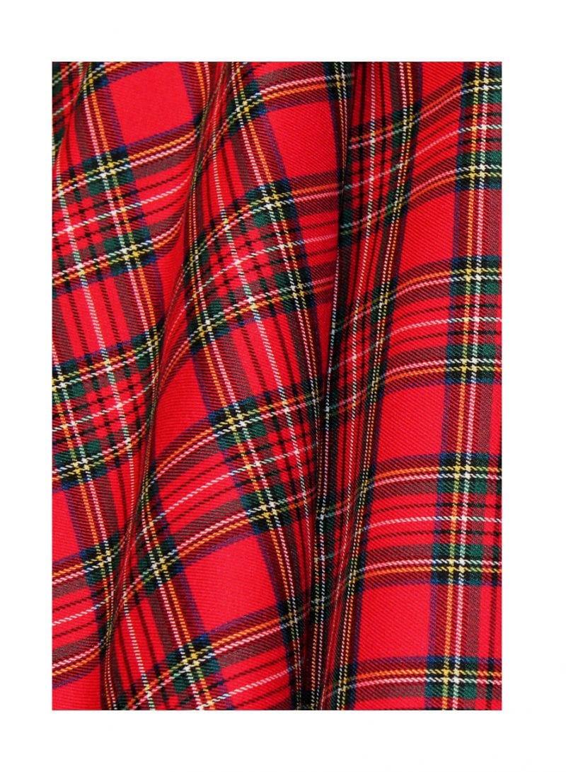 Dee Dee Royal Stewart Tartan Vintage 50s Full Circle Dress - British Retro